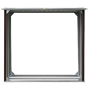 vidaXL Garden Log Storage Shed Heavy Duty Outdoor Backyard Timber Storage Cabin Firewood House Galvanized Steel 67.7" Gray