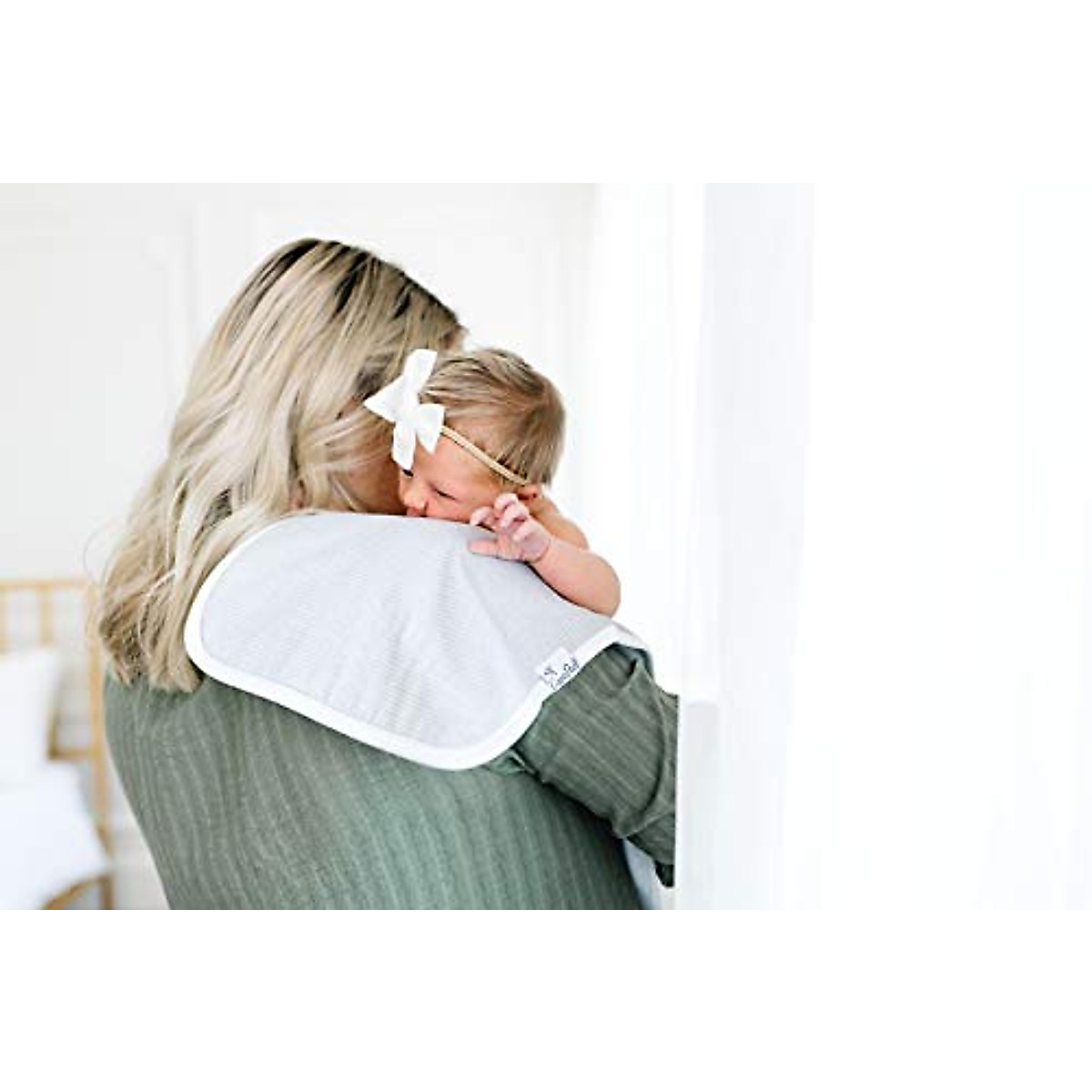 Copper Pearl Baby Burp Cloth Large 21''x10'' Size Premium Absorbent Triple Layer 3-Pack Gift Set “Lennon