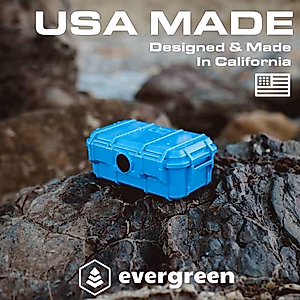 Evergreen 57 Waterproof Dry Box Protective Case - Travel Safe/Mil Spec/USA Made - for Cameras, Phones, Ammo Can, Camping, Hiking, Boating, Water Sports, Knives, & Survival (Orange)