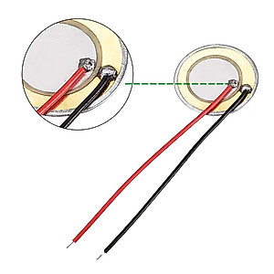 uxcell 20 Pcs Piezo Discs 20mm Acoustic Pickup Transducer Microphone Trigger Element CBG Guitar