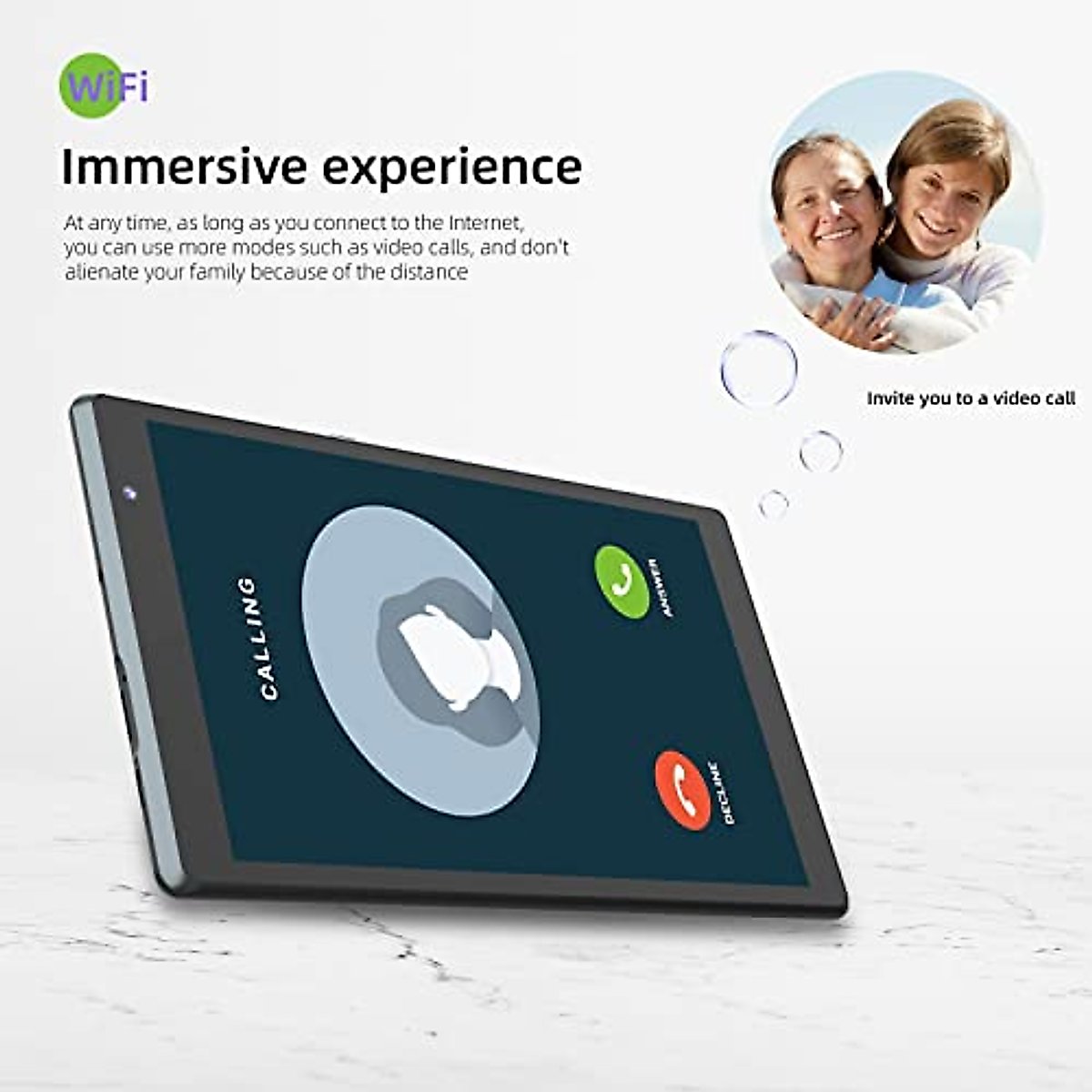 Android Tablet 8 inch, Android 11.0 Tableta 32GB Storage 512GB SD Expansion Tablets PC, Quad-core Processor 1280x800 IPS HD Touchscreen Dual Camera Tablets, Support WiFi, Bluetooth, 4300 mAh Battery.