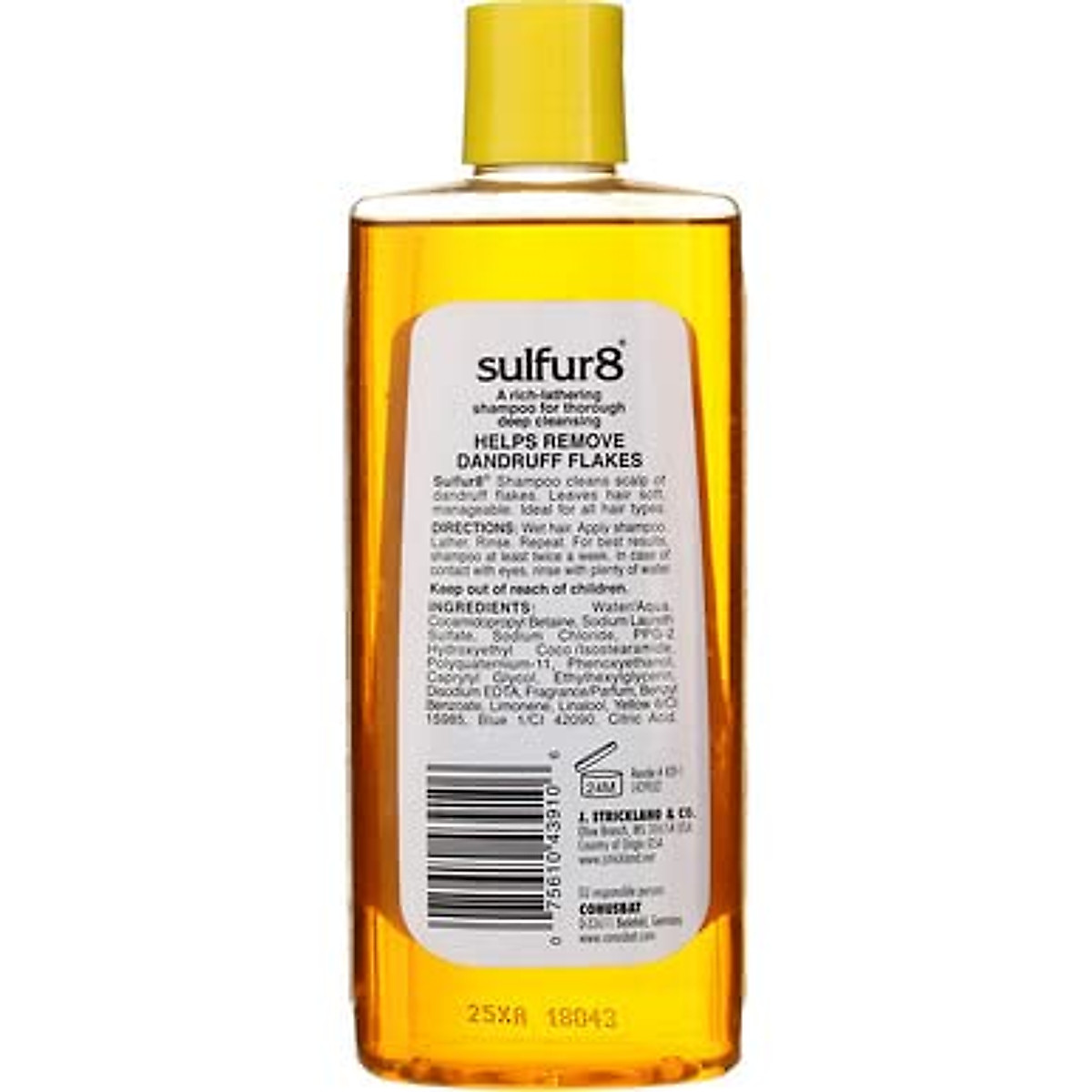 Sulfur-8 Shampoo Deep Cleaning 7.5 Ounce (221ml) (3 Pack)