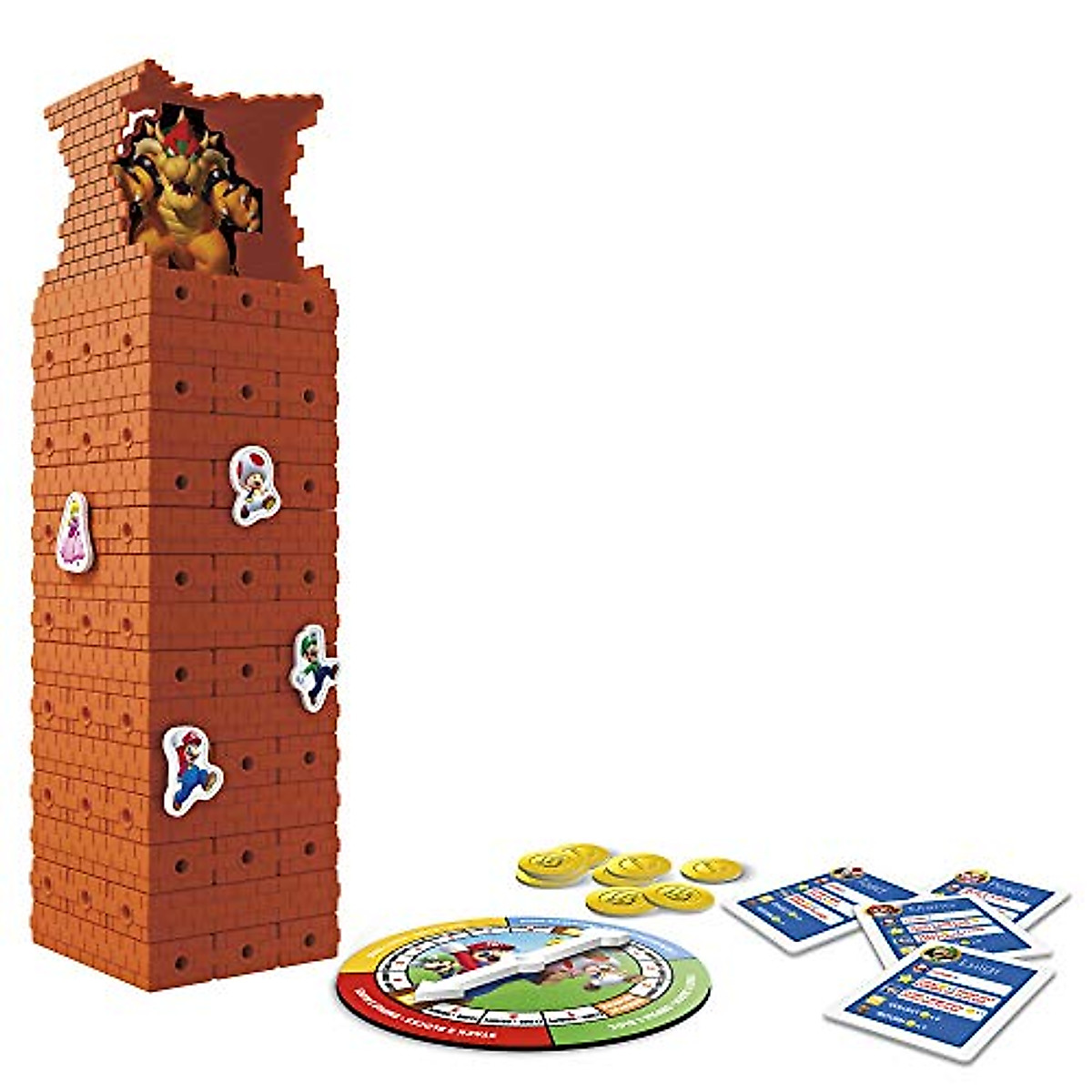 Hasbro Jenga: Super Mario Edition Game, Block Stacking Tower Game for ...