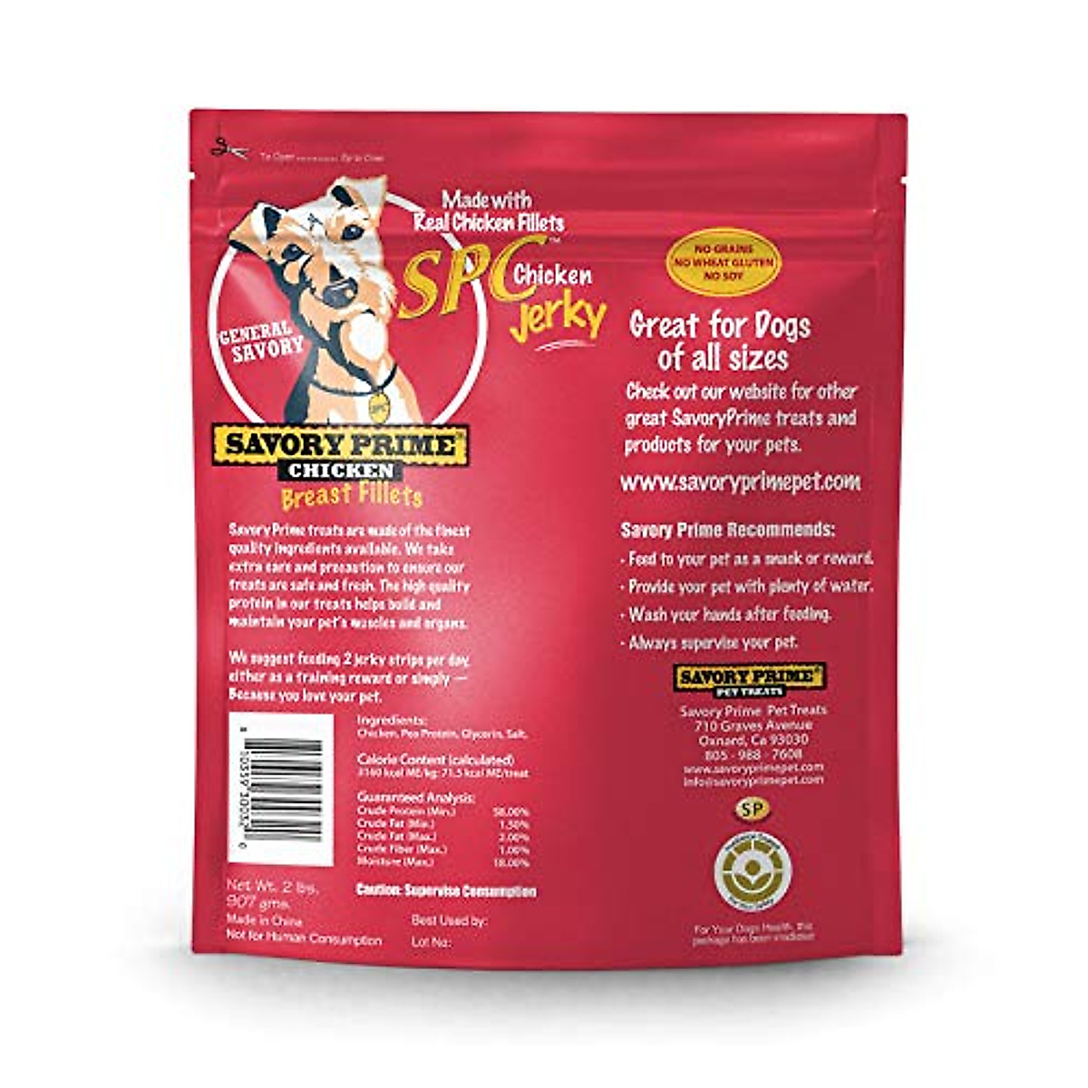 Savory Prime Chicken Jerky Treat, 32-Ounce, All Breed Sizes (49630032)
