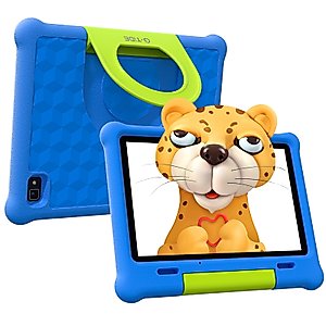 G-TiDE Kids Tablet, 10.1 inch Android 11 Tablet for Kids, 32GB ROM, Quad-Core, HD Dual Camera, WiFi Bluetooth, Parental Control, Kids App Klap with Kid-Proof Case and Screen Protector, Blue