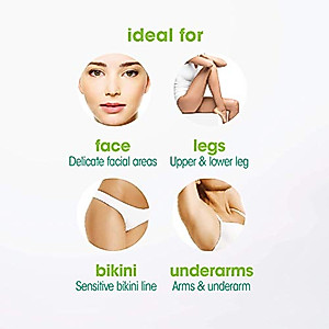 Nad's Wax Kit Gel, Wax Hair Removal For Women, Body+Face Wax, 6 Ounce