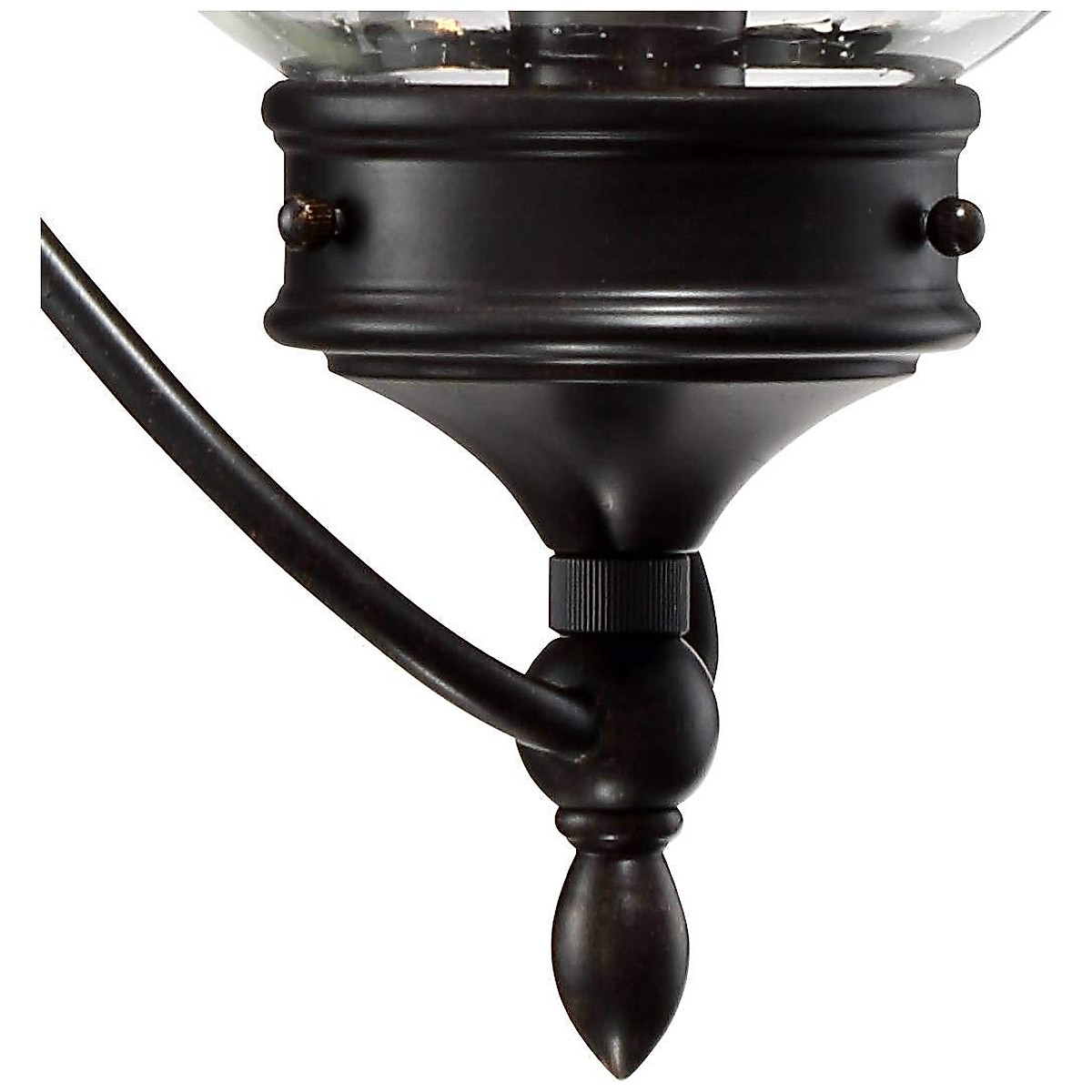 Franklin Iron Works Carriage Traditional Outdoor Wall Light Fixture LED Dimmable Bronze 26 3/4" Clear Seedy Glass for Exterior House Porch Patio Outside Deck Garage Yard Front Door Garden Home