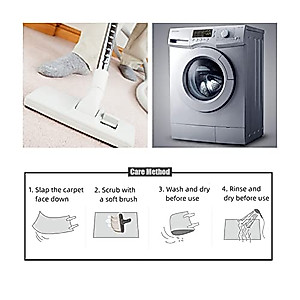 White Gold Rectangular Living Room Rug, Modern Minimalist Area Rug,Rug for Bedroom Low Pile Non-Slip Washable Soft Durable for Bedside Office Kids Room Studio Study Indoor