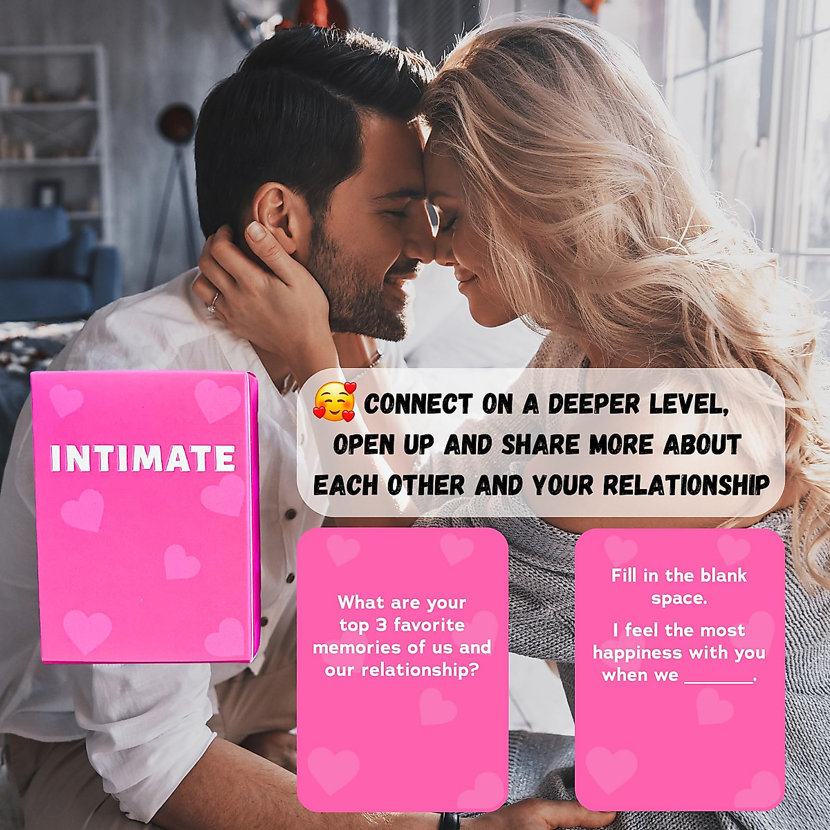 Let's Talk Love - Couples Games for Fun and Romantic Date Night. Perfect Game Gift to Spice up Your Relationship - Intimate and Spicy Ideas