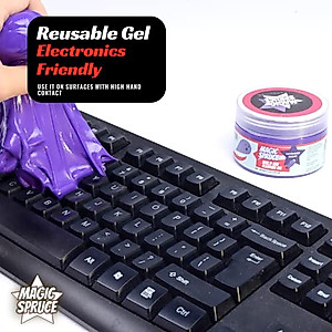 FINOCLAY Car Detailing Kit Gel for Car Interior Dashboard Cleaner Products, Non-Water Dust Remover Scented Freshner, Upholstery Cleaning Putty, Pc Laptop Computer Cleaning Accessories Car Slime Kits