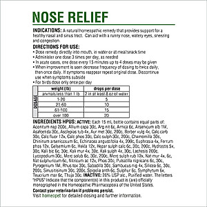 Dog Homeopet Nose Relief