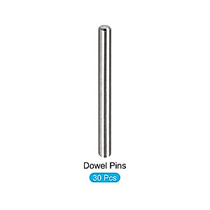 METALLIXITY Dowel Pin (3x30mm) 30Pcs, 304 Stainless Steel Shelf Support Pegs Pin Fastener Elements - for Metal Devices, Furniture Installation, Industrial, DIY