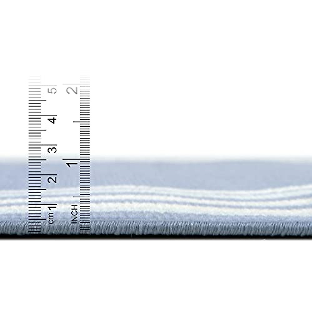 Unique Loom Lotus Collection Area Rug - Guyana (5' x 8' Rectangle, Blue/Light Blue)