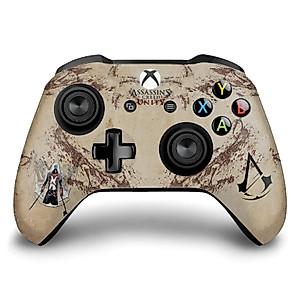 Head Case Designs Officially Licensed Assassin's Creed Arno Dorian Unity Key Art Vinyl Sticker Gaming Skin Decal Cover Compatible With Xbox One S Console and Controller Bundle