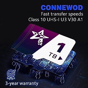 Memory Card 1TB, Ultra UHS-I TF Card - A1, U3, C10, V30 High Speed Memory Card Expanded Storage for Android Smart Phones, Tablets