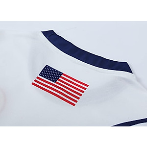 Team USA United States Sports Soccer Football Basketball Boys Kids Youth Jersey Shirt Kit Set (Size-26 (8-9 Years))