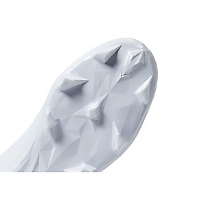 adidas Unisex Predator Accuracy.3 Firm Ground Soccer Shoe, White/White/Black, 8.5 US Men