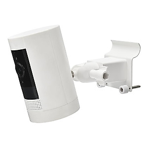 Holicfun Vinyl Siding Mount, No-Drill Adjustable Siding Clip for Security Cameras and Solar Panels, Compatible with Ring, Blink, Arlo, Eufy, Wyze, Google Nest, SimpliSafe, and More - White