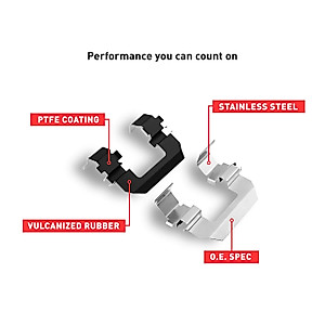 Dynamic Friction Company Front Rear Brake Pads and Rotors Kit| Brakes Rotors| 5000 Advanced Brakes and Rotors Kit Front and Rear| Hardware| Fit 2013-2024 INFINITI JX35, QX60, Nissan Pathfinder, Murano