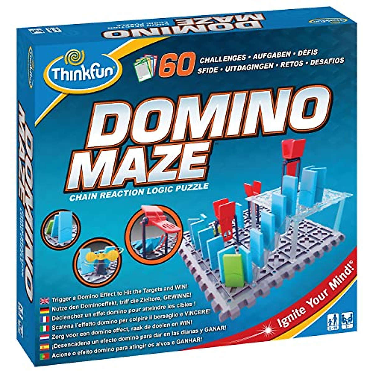 ThinkFun Domino Maze STEM Toy and Logic Game for Boys and Girls Age 8 and Up - Combines the Fun of Dominos With the Challenge of a Puzzle