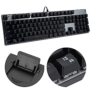 Demeras Keyboard Replacement Computer Accessory Comfortable Mechanical Keyboard Durable Rugged Stable Gaming Keyboard 04 Key Keyboard for Laptop for PC for Gaming