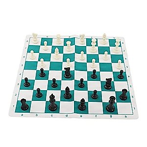 Keenso Portable Travel Chess Game Set Roll Up Chess Board Set Magnetic Chess Game with Protable Folding Chess Board Educational Toys for Family Gatherings Travel(Wang Gao 75MM) Chess, Leisure Sports