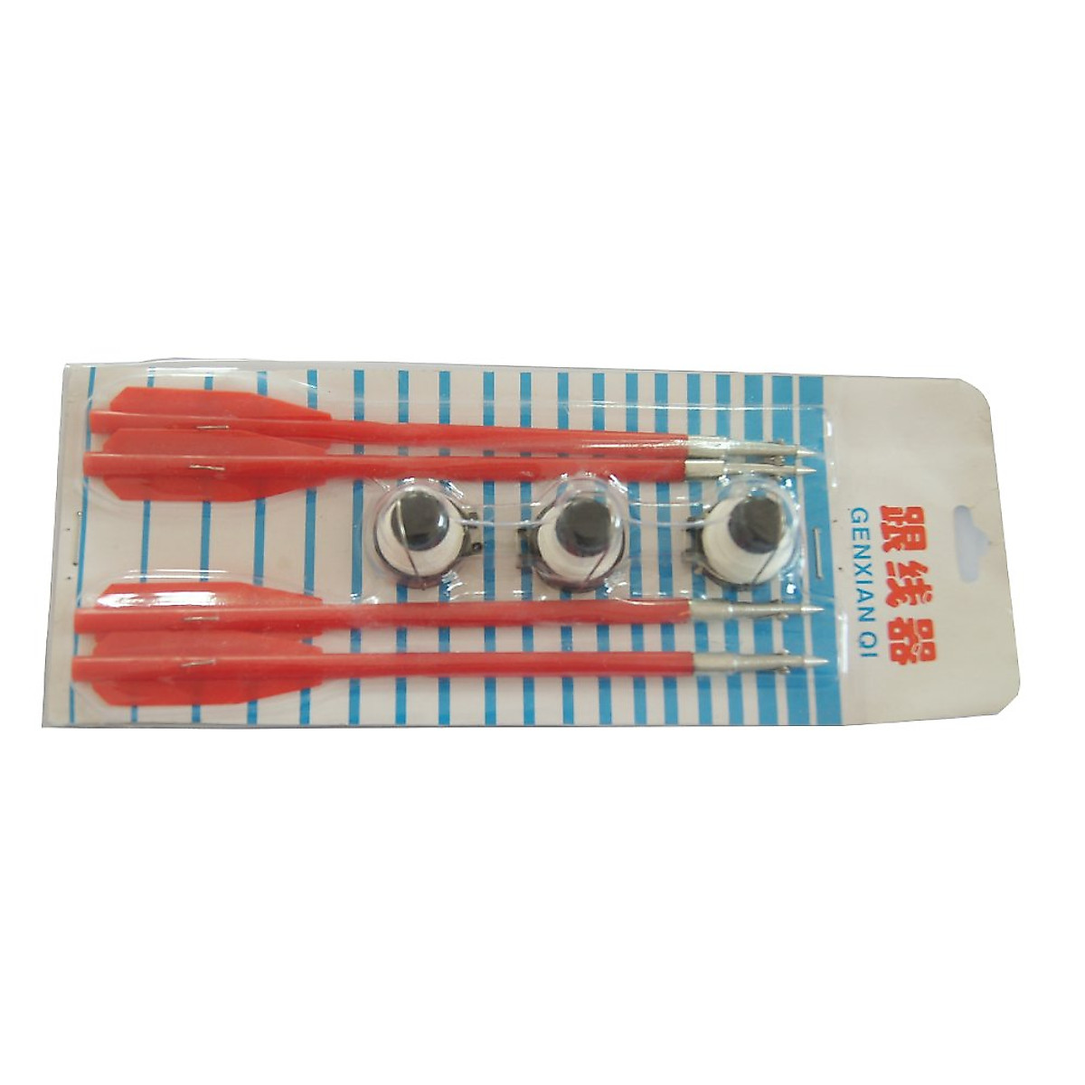 JIEXI HWYP Metal Crossbow Bolts for Fishing with Fishing Line Wheel Set Pack of 4 (red)