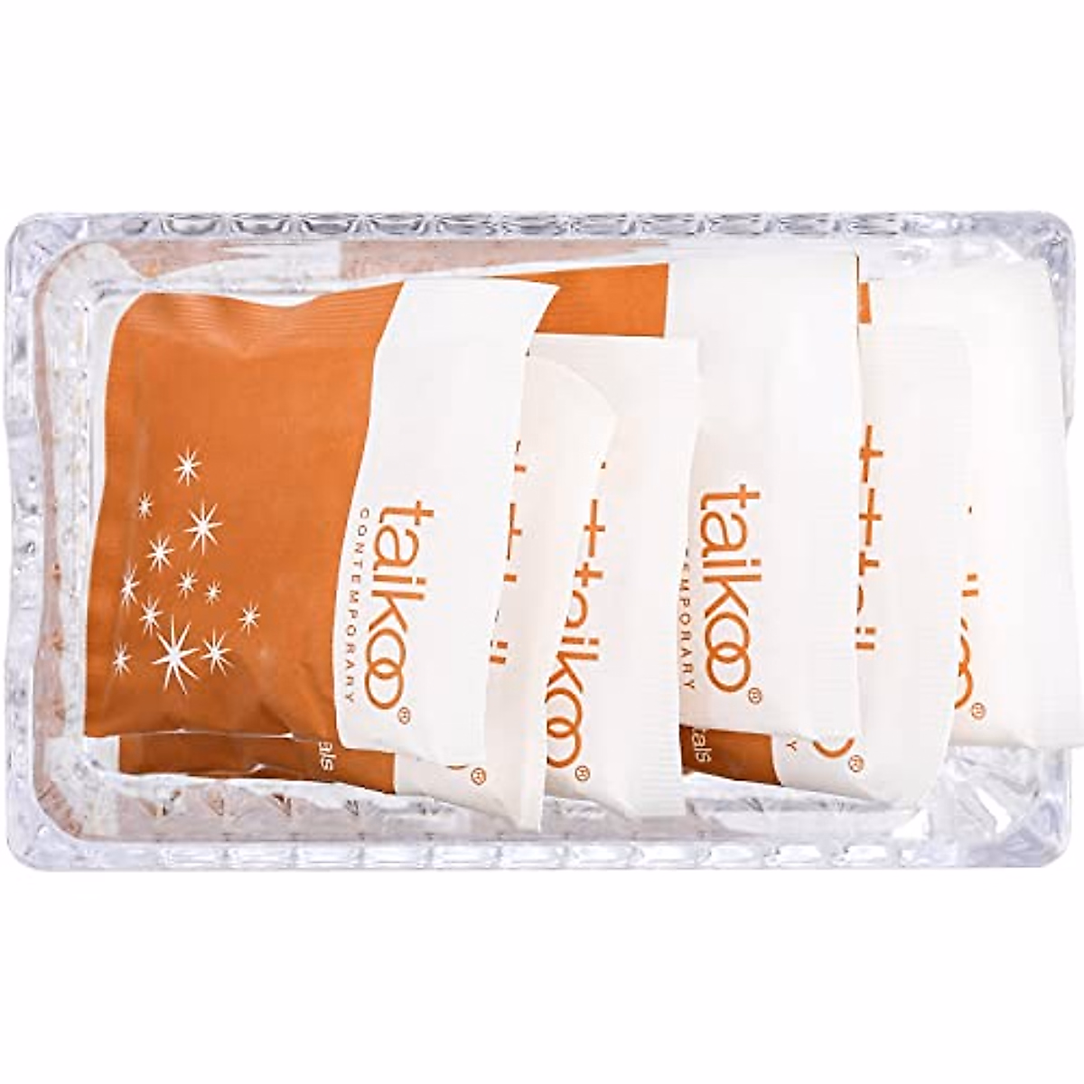 DEAYOU 6-Pack Sugar Packet Holder, Acrylic Tea Bag Organizer for Drawer, Clear Sugar Bag Caddy Container, Small Condiments Packet Holder Dispenser for Countertop, Coffee Bar, Cabinet, Sweetener