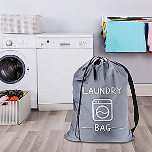 Laundry Bag with Strap, Laundry Bags Extra Large Heavy Duty, Travel Laundry Bags for Dirty Clothes, Dirty Laundry Travel Bag, Canvas Laundry Bag, Easy Fit a Laundry Hamper or Basket…