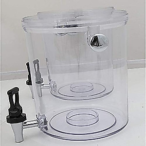 Beer Tower Distributor Beer Vending Machine Machine Beverage Dispenser Three Port 24L Diced Juice Beverage Distributor Commercial (Color : Silver)