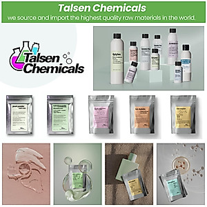Talsen Chemicals Disodium EDTA Powder Cosmetic Grade 8 Oz / 226 Grams - Organic Chelating Agent for Industrial, Cosmetic & Laboratory - Edta Chelation Stabilizes Formulations & Enhances Performance