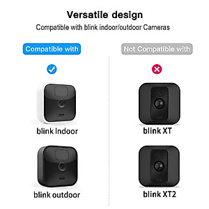 Blink Outdoor Camera Mount, Weatherproof Protective Cover and 360 Degree Adjustable Wall Mount with Blink Sync Module 2 Outlet Mount for All-New Blink Outdoor Security Camera System