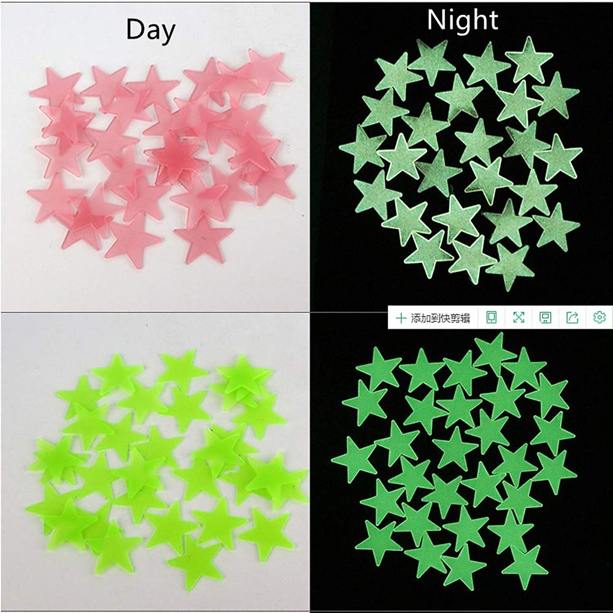 500Pcs 3CM Glow in The Dark Wall Decals Stars Stickers for Home Ceiling Wall Baby Kids Bedroom (Multicolor)