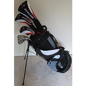 Tall Mens Golf Set Complete - Right Handed Driver, Fairway Wood, Hybrid, Irons, Putter, Stand Bag Clubs +1 Length Regular Flex