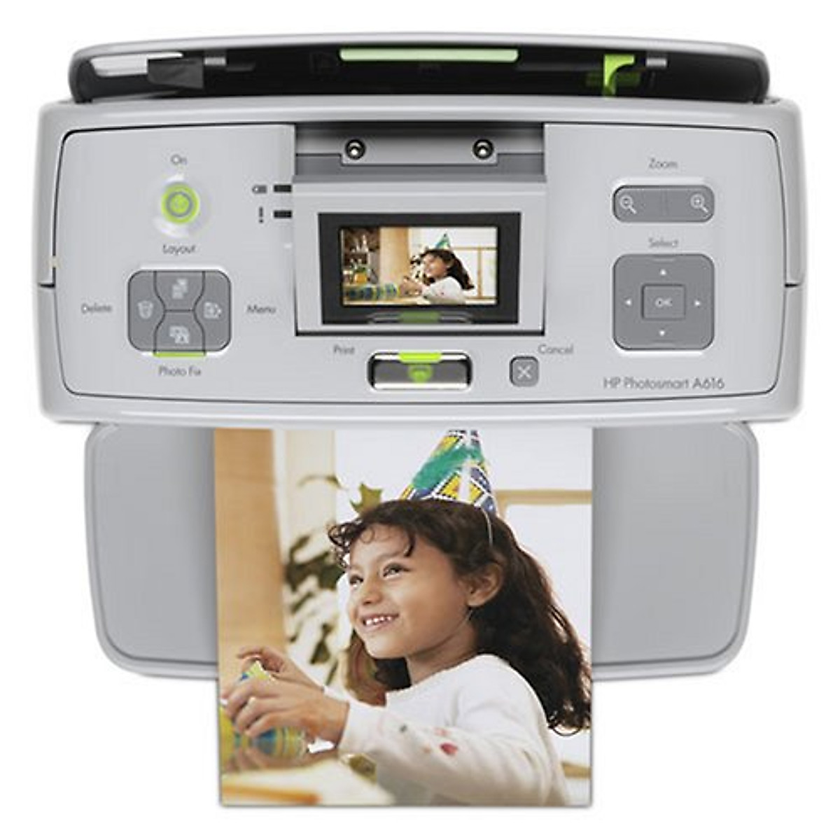 HP Photosmart A616 Compact Photo Printer 4800 DPI (Q7112AABA)