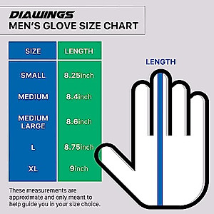 Diawings Cabretta Leather Golf Gloves for Men 2 Pack – Professional Mens Golf Glove with Superior Durability, Breathability, Streamlined Fit, Enhanced Tactile Feedback (White, Medium, Left)