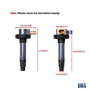 ENA Ignition Coil Pack Compatible with Ford Lincoln 3.5L V6 Turbo 2011-2020 Expedition Explorer F150 Flex Lobo Transit 150 250 Taurus, MKS MKT Navigator Replace# BL3Z12029C DG549 UF646 C1814 5C1871
