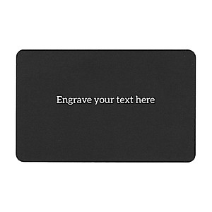 Dreambell Anodized Aluminum Fully Personalized Photo Text Custom Engraving Metal Wallet Mini Love Insert Message Note Card (Both Side Photo Engraving)