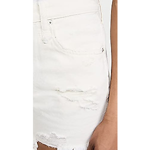 Free People Women's Makai Cutoff Jean Shorts, Bright White, 26