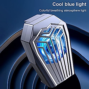OCUhome Phone Cooler, Semi-Conductor Mobile Phone Cooling Fan Universal Low Noise Mini Turbo Hurricane Game Cooler Radiator for Gaming Phone A