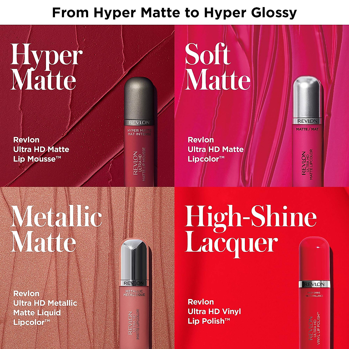 Ultra HD Matte Lipcolor, Velvety Matte Liquid Lipstick, 650 Spark, 0.16 oz