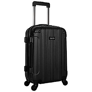 Kenneth Cole Reaction Out Of Bounds 20-Inch Carry-On Lightweight Durable Hardshell 4-Wheel Spinner Cabin Size Luggage, Midnight Black