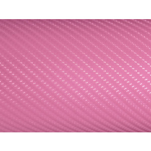Rwraps 4D Carbon Fiber Vinyl Car Wrap Film in Pink - 5ft x 1ft - Vehicle Sheet Roll with Adhesive Back and Air Release Technology