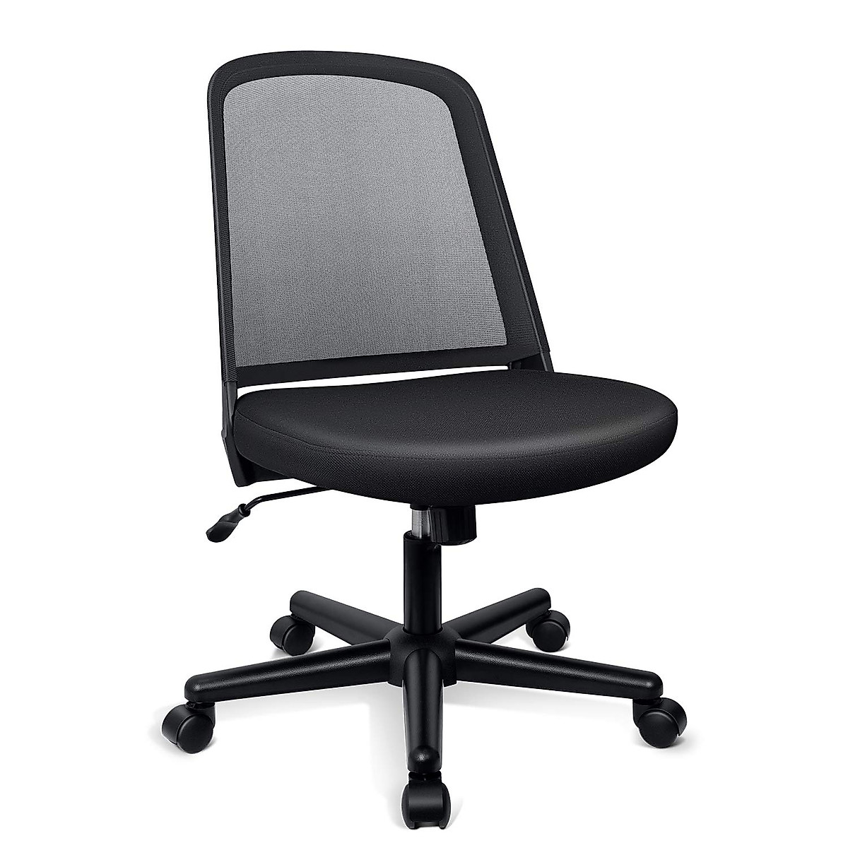 Funria Mid Back Mesh Office Chair Adjustable Ergonomic Swivel Executive All Mesh Task Chair with Flip Up Armrests Lumbar Support Computer Desk Chair