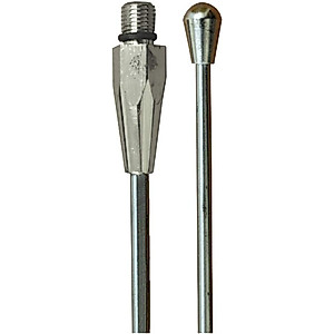 Hustler IC-56 Stainless Steel 102" (8.5 feet) CB Band Antenna Whip, 27 MHz Frequency, Resists Bending and Kinking, Stainless Steel 17-7ph Whip, Dissipation Ball Tip Reduces Unwanted Static