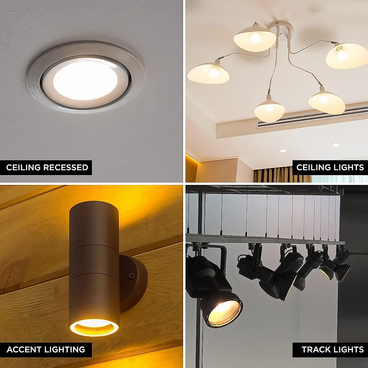 MR16 GU5.3 Halogen Light Bulbs (10 Pack) 20W 12V 3000k Warm White Spotlight Precision Halogen Reflector Fiber Optic Light Bulb 12V 20W for Landscape Light,School,Family,Tunnel Light