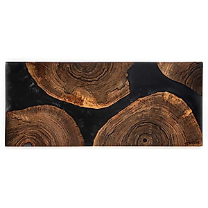 BARDAK Large Luxury Wooden Cheese Board, Charcuterie Platter & Serving Tray, Handmade Wine & Cheese Board Gift, Housewarming Gifts for Couples, Unique Wood Epoxy River Board