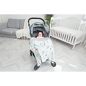 Baby Blanket for Boys Girls Soft Micro Fleece Kids Baby Blanket Throw Blanket with Dotted Backing Shower Gifts 40x30 Inches (Giraffe Elephant)