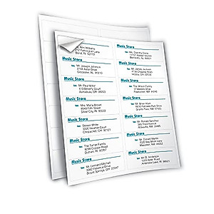 Office Depot White Inkjet/Laser Address Labels, 1 1/3in. x 4in., Pack Of 350, 505-O004-0018