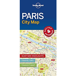 Lonely Planet Paris City Map 1